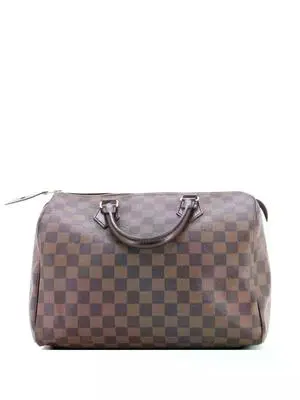 LOUIS VUITTON Speedy Damier 30 Satchel - Brown