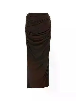 ENTIRE STUDIOS Drape Maxi Skirt - Brown