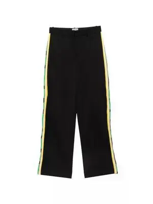 Loewe Striped-detail Trousers - Black