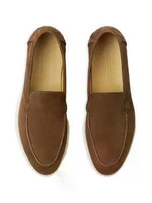 SCAROSSO Ludovica Suede Loafers - Brown