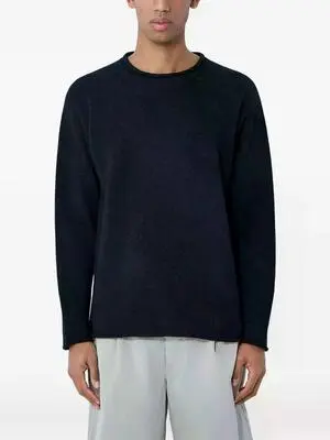 MOOS STUDIO Ribbed Crew-neck Sweater
