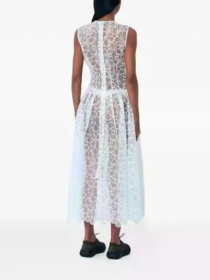 Cecilie Bahnsen Floral Lace Midi Dress