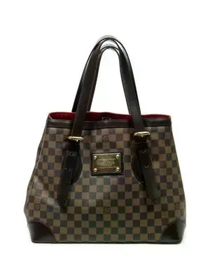 LOUIS VUITTON 2010 Mm Hampstead Checked-pattern Tote Bag