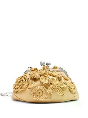 Max Mara Small Comune Floral-embellished Shoulder Bag