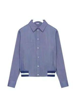 Loewe Logo Bomber Jacket - Blue