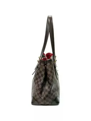 LOUIS VUITTON 2009 Mm Hampstead Check-print Shoulder Bag
