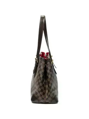 LOUIS VUITTON 2009 Mm Hampstead Check-print Shoulder Bag