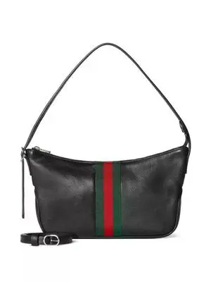 Gucci Leather Messenger Bag - Black