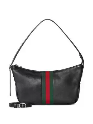 Gucci Leather Messenger Bag - Black