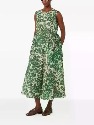 Max Mara Floral-pattern Midi Dress