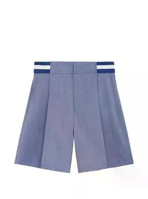 Loewe Logo-embroidered Striped-waist Shorts