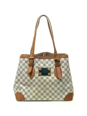 LOUIS VUITTON 2010 Mm Hampstead Chequered Shoulder Bag - Neutrals