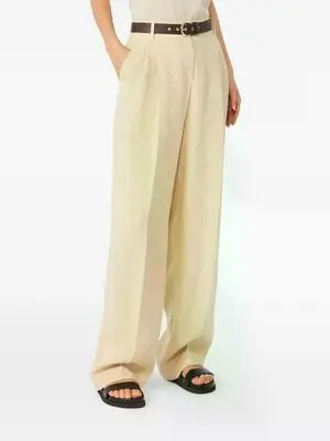 Max Mara Linen Trousers - Neutrals