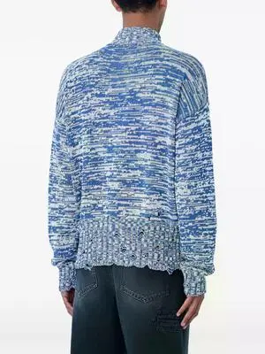 Marni Zip-up Mock-neck Cardigan