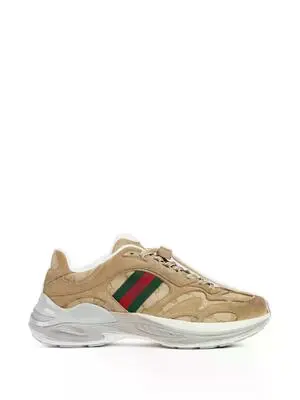 Gucci Gg Monogram Leather Sneakers