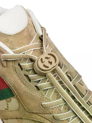 Gucci Gg Monogram Leather Sneakers