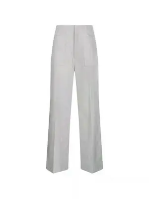 SANDBEIGE Side-pockets Trousers