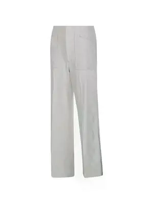 SANDBEIGE Side-pockets Trousers