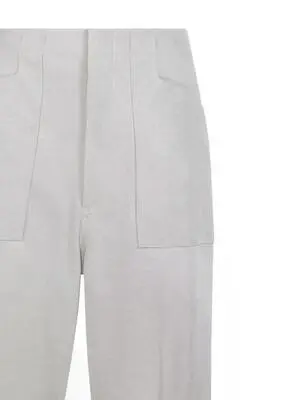 SANDBEIGE Side-pockets Trousers