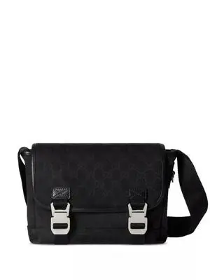 Gucci Gg Canvas Crossbody Bag - Black