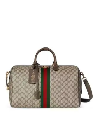 Gucci Savoy Gg-pattern Medium Tote - Neutrals