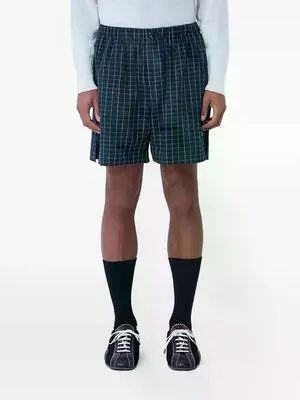 WALES BONNER Checked Tailored Shorts