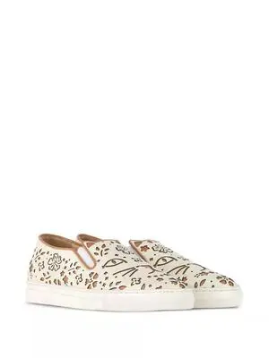 CHARLOTTE OLYMPIA Laser-cut Slip-ons