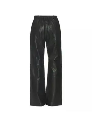AEXAE Leather Straight-leg Trousers