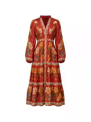 FARM RIO ACTIVE Garden Print Maxi Dress