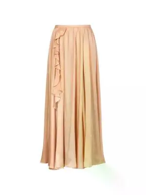 Ulla Johnson Zena Ruffle Midi Skirt - Neutrals
