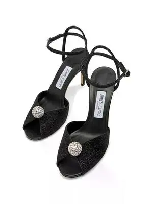 JIMMY CHOO Sacora Crystal-embellished Sandals