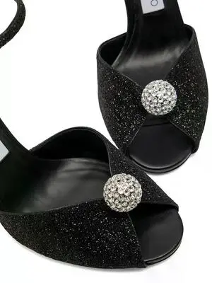 JIMMY CHOO Sacora Crystal-embellished Sandals
