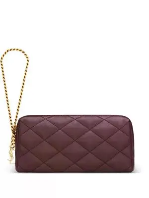 Saint Laurent Cassandre Clutch Bag - Purple