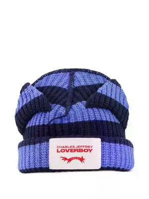CHARLES JEFFREY Chunky Ears Beanie - Blue
