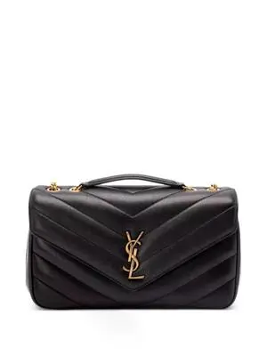 Saint Laurent Loulou Matelassé Medium Shoulder Bag - Black