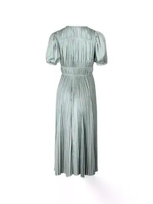 Ulla Johnson Audra Pleated Dress - Green