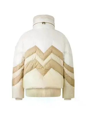 Bogner Detachable Collar Chevron Puffer Jacket