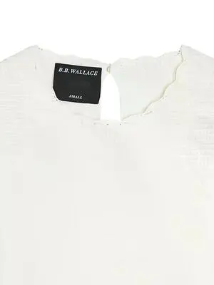 B.B. WALACE Striped-trim T-shirt