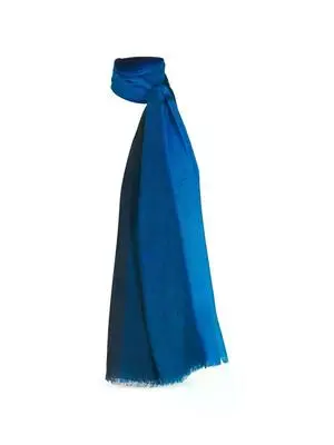 AKRIS Colourblock Fringed Scarf