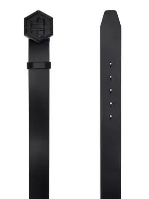 Philipp Plein Leather Belt With Hexagon Detail