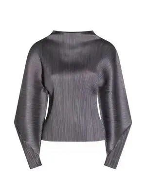 Pleats Please Issey Miyake Long Sleeve Blouses