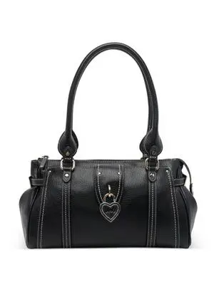 Liu Jo Heart Charm Shoulder Bag - Black