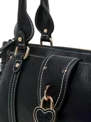 Liu Jo Heart Charm Shoulder Bag - Black