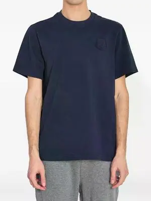 Moncler Embroidered-logo T-shirt - Blue