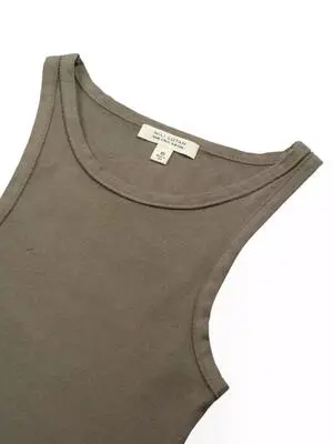 NILI LOTAN Sleeveless Ribbed Tank Top - Brown
