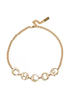 Chloé Logo Necklace - Gold