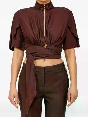 Elisabetta Franchi Button-neck Top