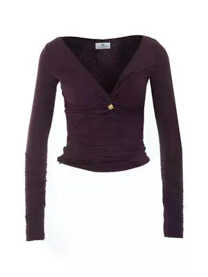 Elisabetta Franchi V Neck Blouses