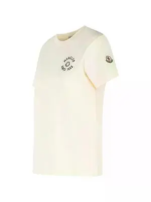 Moncler Logo Patch T-shirt - Neutrals