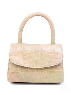 By Far Mini 2.0 Crocodile-effect Tote Bag